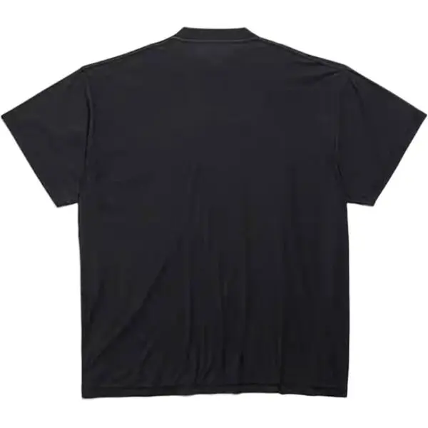 Balenciaga Ai Logo Inside Out Oversized T-shirt - Black