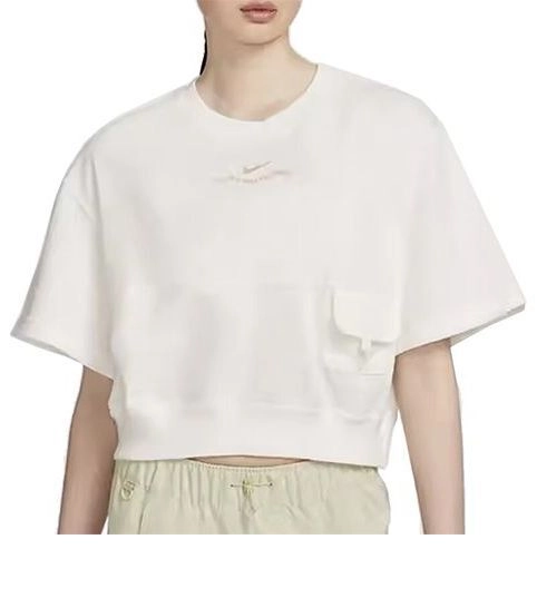 Nike French Terry Fleece T-shirt - Sail