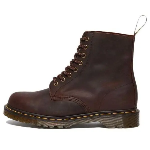 Dr. Martens 1460 Pascal Waxed Full Grain Leather Lace Up Boots - Chestnut