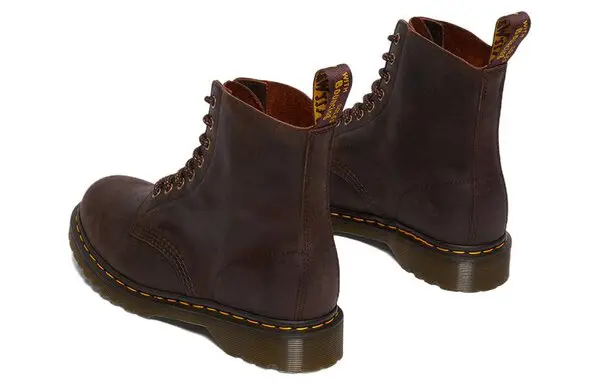 Dr. Martens 1460 Pascal Waxed Full Grain Leather Lace Up Boots - Chestnut