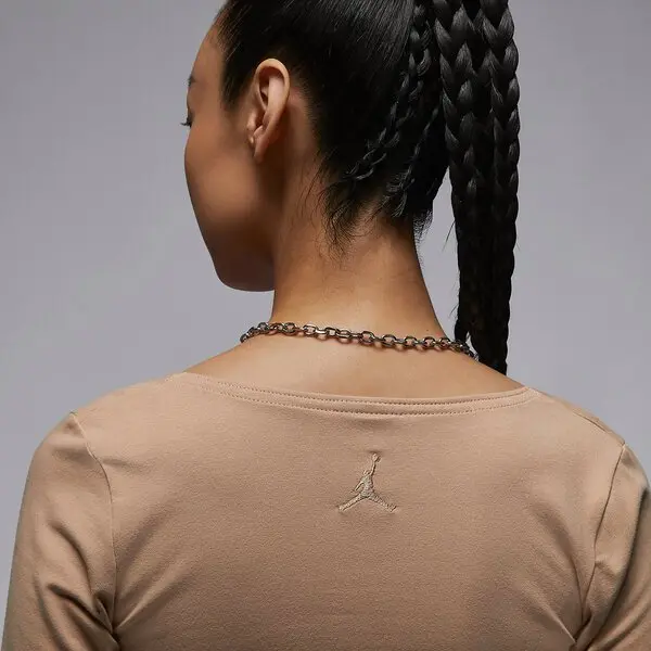 JORDAN Long Sleeve Top - Tan