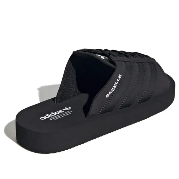 Adidas Gazelle Beach Slides - Black