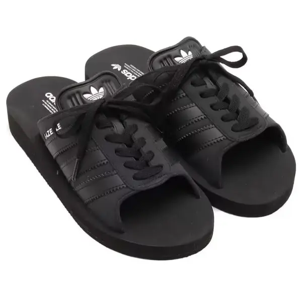 Adidas Gazelle Beach Slides - Black