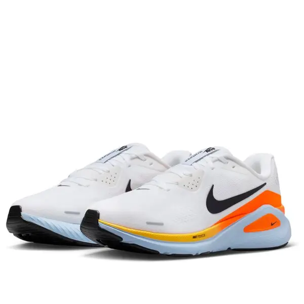 Nike Structure 26 Athletic Sneakers - White/hydrogen Blue/laser Orange