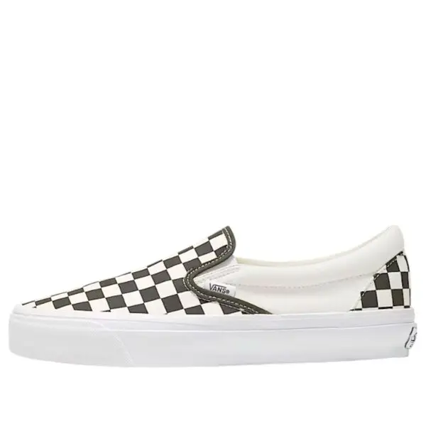 VANS Classic Slip-on 98 Lx Checkerboard Sneakers - Grape Leaf Green