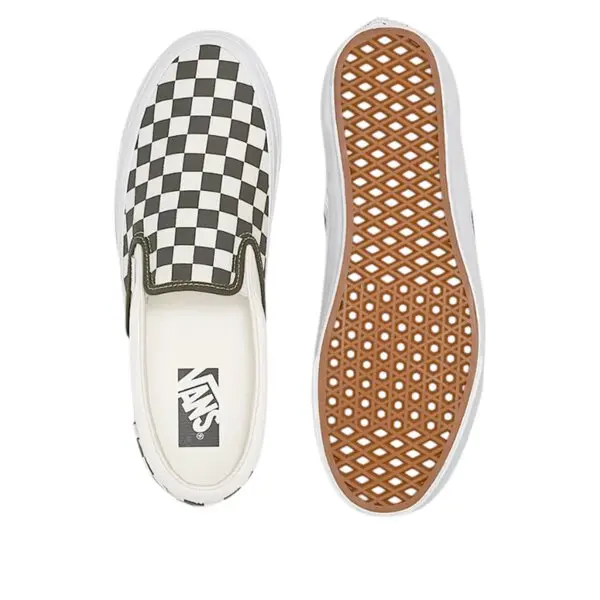 VANS Classic Slip-on 98 Lx Checkerboard Sneakers - Grape Leaf Green