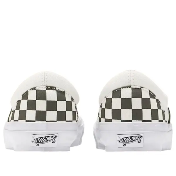 VANS Classic Slip-on 98 Lx Checkerboard Sneakers - Grape Leaf Green