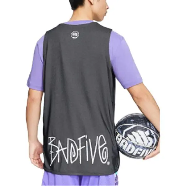 LI-NING Bad Five Series Jersey Grey White