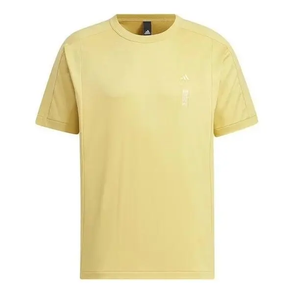 Adidas Casual Pullover Sports T-shirt Asia Sizing - Yellow