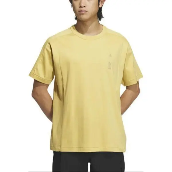 Adidas Casual Pullover Sports T-shirt Asia Sizing - Yellow