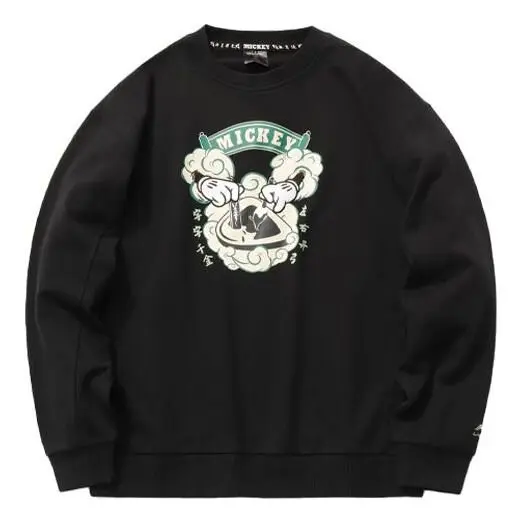 LI-NING X Disney Crossover Printing Pullover - Black/white