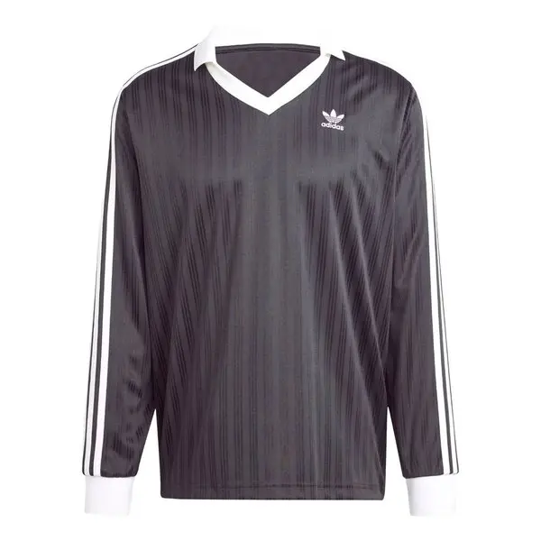 Adidas Adicolor Pique Long Sleeve Shirt - Black