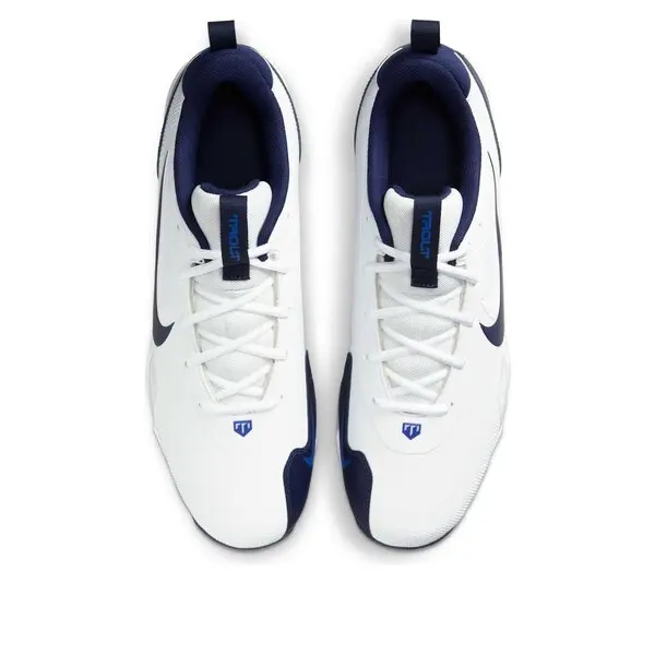 Nike Force Trout Keystone Athletic Cleats - White/hyper Royal/midnight Navy