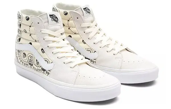 VANS Sk8-hi High Top Sneakers With Graphic Print - White