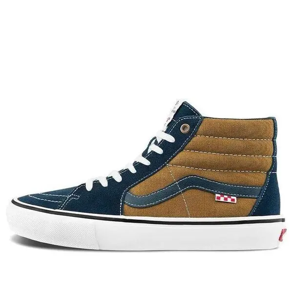 VANS Sk8-hi High Top Sneakers - Blue/brown