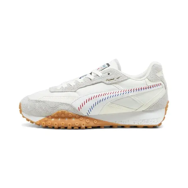 PUMA Blaktop Rider Premium Athletics Lace-up Sneakers - White/brown