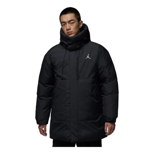 JORDAN Air Flight Down Parka - Black