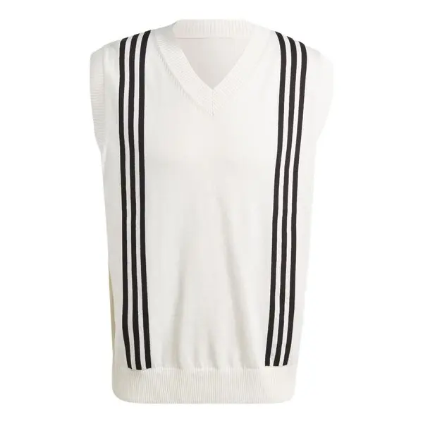 Adidas Knitted Vest - White/black