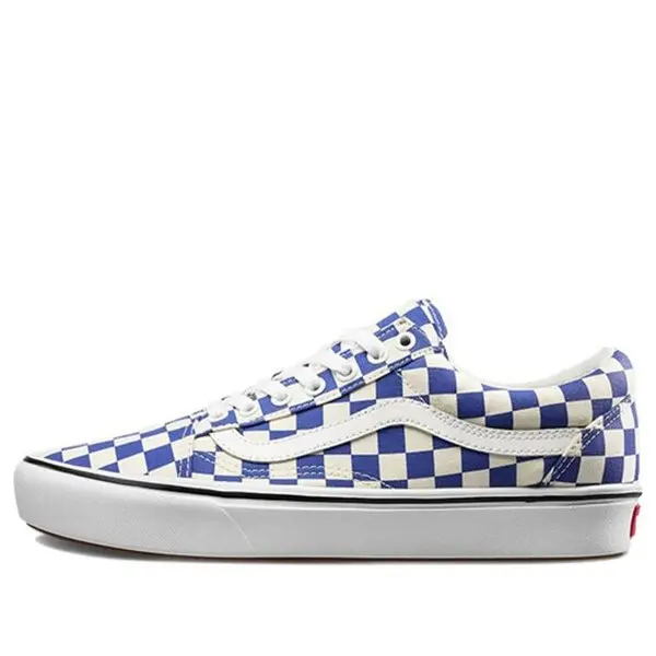 VANS Old Skool Comfycush Checkerboard Sneaker - Blue/white
