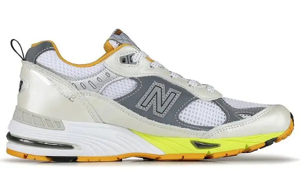 NEW BALANCE Aries X 991 Made In England - White/silvergray/orange