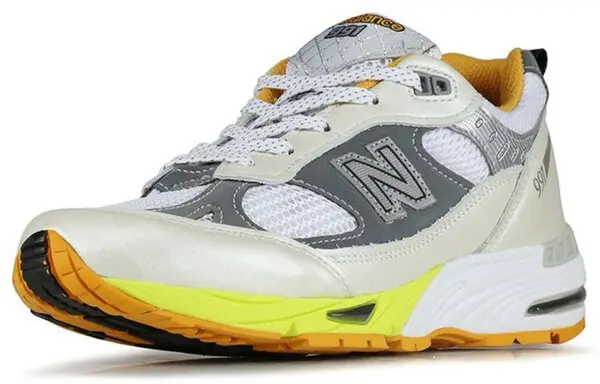 NEW BALANCE Aries X 991 Made In England - White/silvergray/orange