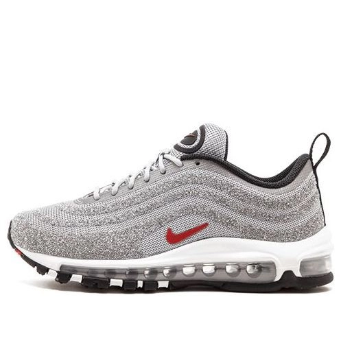 Nike Swarovski X Air Max 97 Lx 'silver Bullet' Sneakers - Metallic Silver/varsity Red