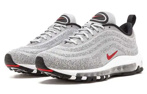 Nike Swarovski X Air Max 97 Lx 'silver Bullet' Sneakers - Metallic Silver/varsity Red