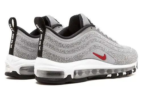 Nike Swarovski X Air Max 97 Lx 'silver Bullet' Sneakers - Metallic Silver/varsity Red