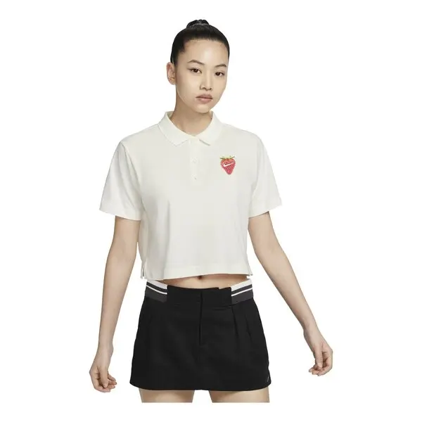 Nike Graphic Polo Shirt - White/red