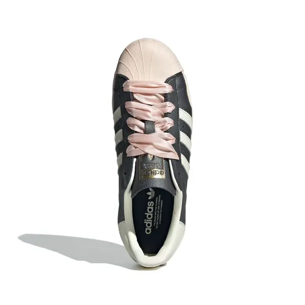 Adidas Superstar 82 Sneakers With Pink Ribbon Laces
