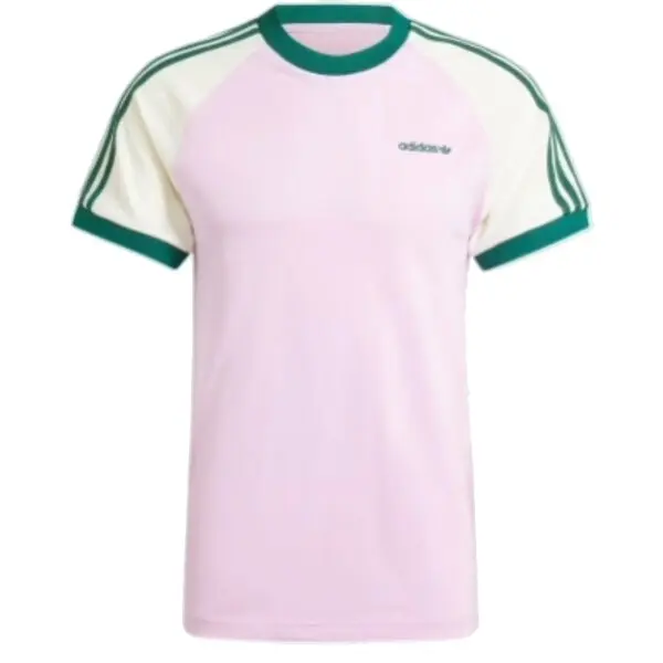 Adidas 80s Premium 3-stripes T-shirt Asia Sizing 'pink Green