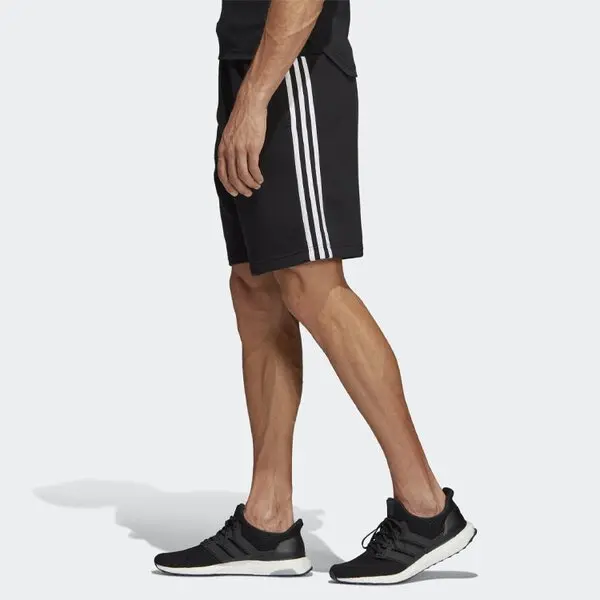 Adidas Sports Knit Shorts With Signature Stripes