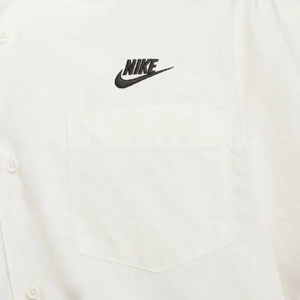 Nike Club Short Sleeve Oxford Button-down Shirt Asia Sizing 'sail