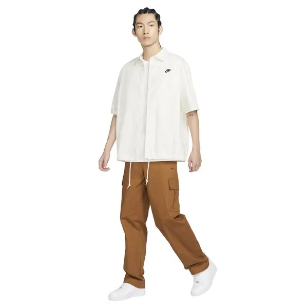 Nike Club Short Sleeve Oxford Button-down Shirt Asia Sizing 'sail