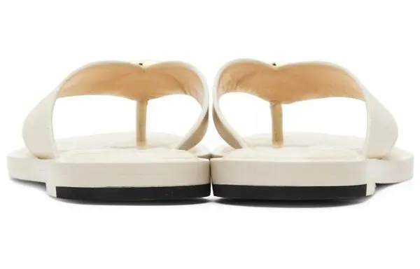 Gucci Leather Interlocking G Thong Sandals