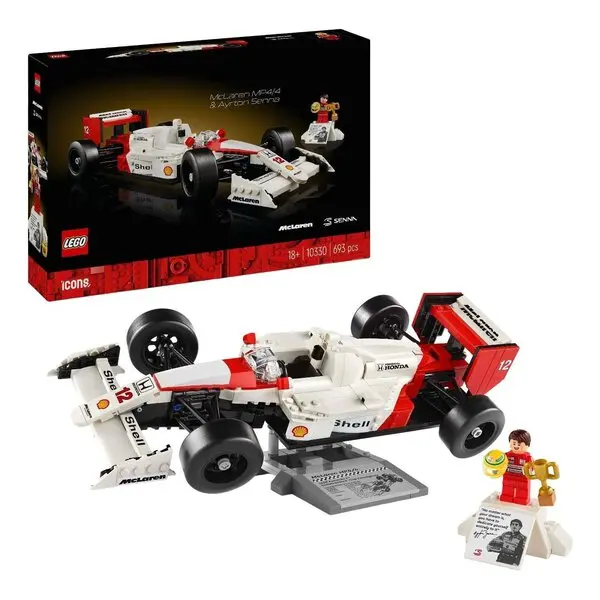 Lego Icons Mclaren Mp4/4 & Ayrton Senna 10330 Model Set - Multi-color