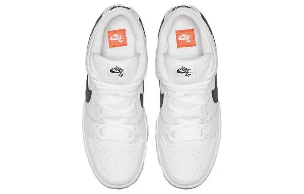 Nike Dunk Low Pro Iso Sb "orange Label" Sneakers - White/black