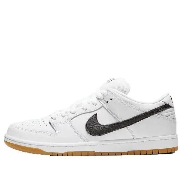 Nike Dunk Low Pro Iso Sb "orange Label" Sneakers - White/black