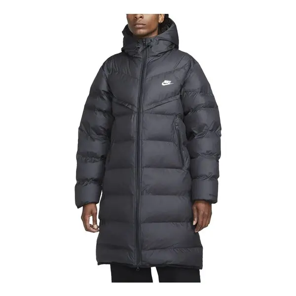 Nike Windrunner Primaloft Storm-fit Hooded Parka Jacket - Black/sail