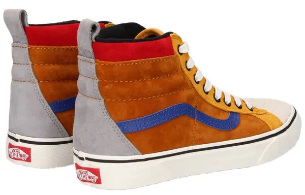 VANS Sk8-hi Mte High Top Sneakers - Brown/blue/gray