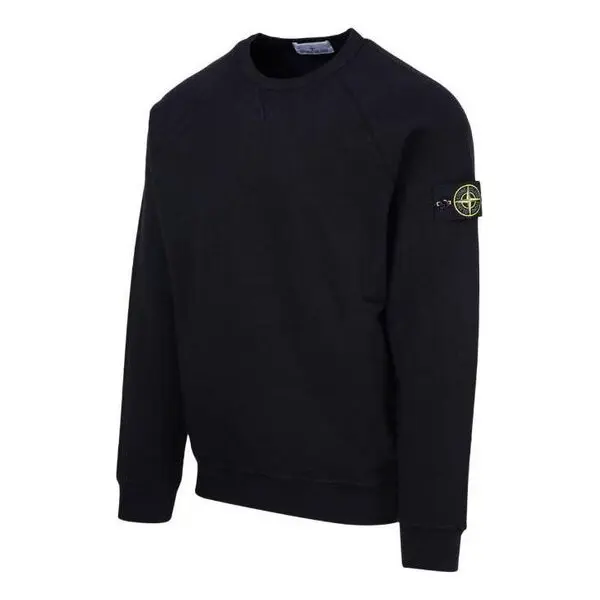 Stone Island Compass Patch Sweatshirt - Black