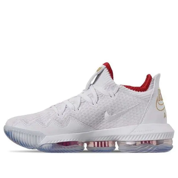 Nike Lebron 16 Low "draft Night" Basketball Sneakers - White/red