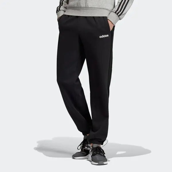 Adidas Loose Knit Breathable Stripe Casual Sports Pants - Black