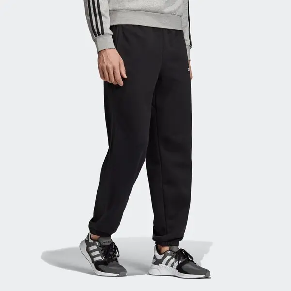 Adidas Loose Knit Breathable Stripe Casual Sports Pants - Black