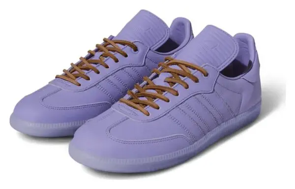 Adidas X Pharrell Humanrace Samba Sneakers - Purple/brown