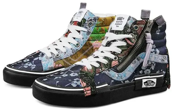 VANS Sk8-hi Reissue Cap 'florals' High Top Sneakers - Black