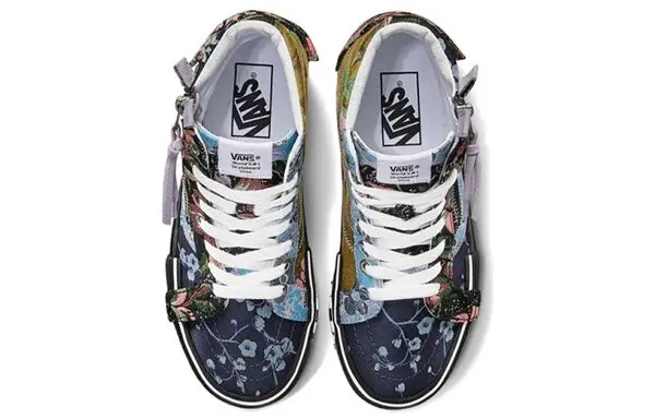 VANS Sk8-hi Reissue Cap 'florals' High Top Sneakers - Black