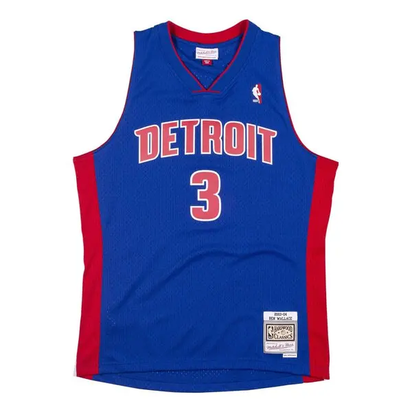 Mitchell & Ness Detroit Pistons 2003-04 Ben Wallace Swingman Jersey - Blue/red