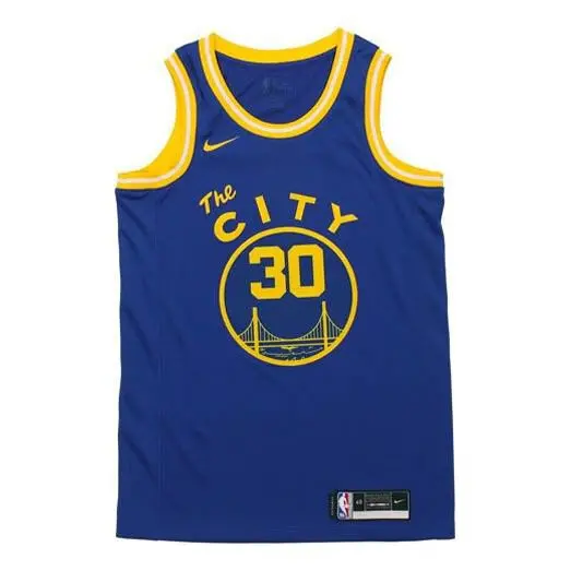 Nike Nba Golden State Warriors Classic Edition 2020 Jersey - Blue