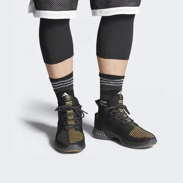 Adidas D Rose High Top Sneakers - Black